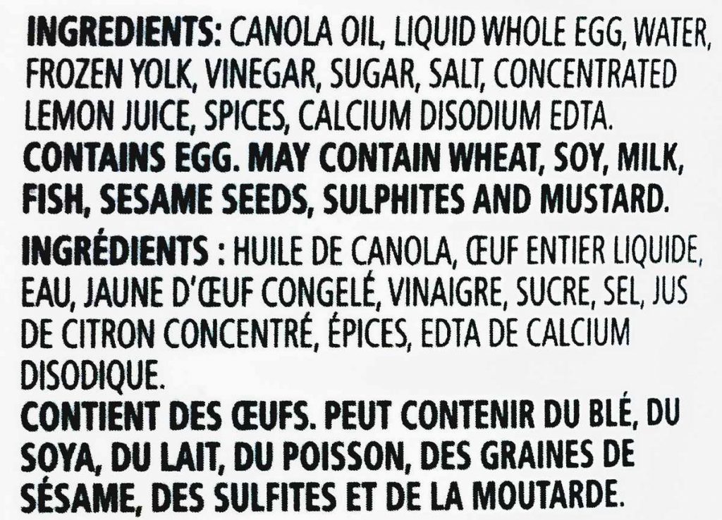 Identification des allergènes sur l'étiquetage - Allergies Québec